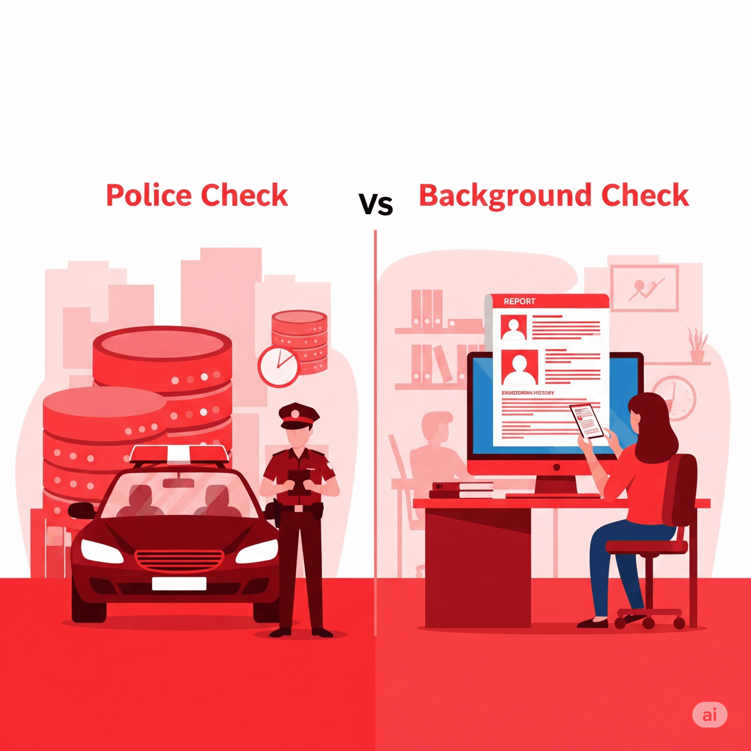 Police vs Background Checks: Know the Difference